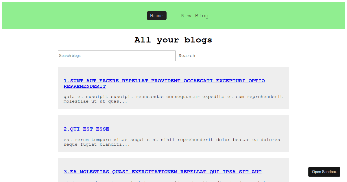 blog - Codesandbox
