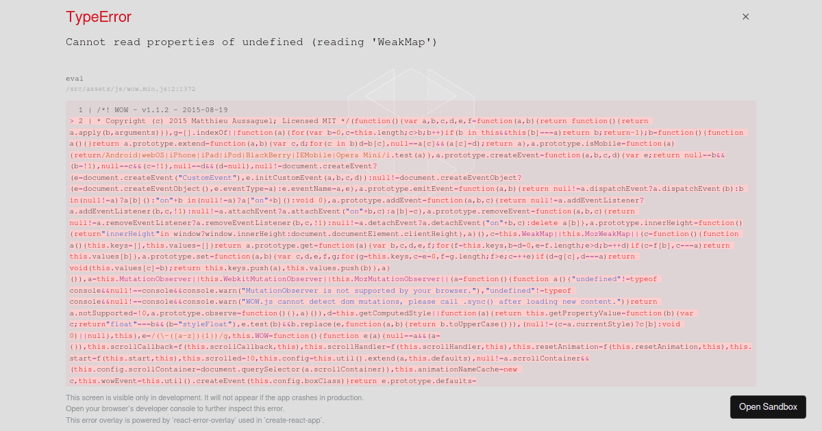 website - Codesandbox