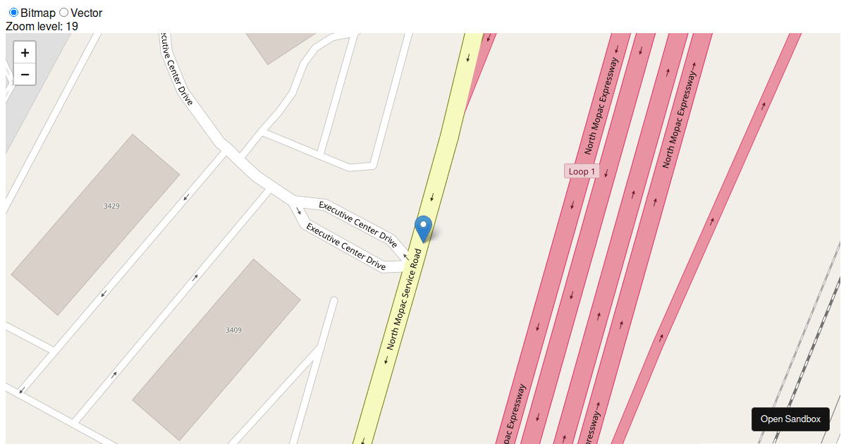 react-leaflet-zoom-vector-or-bitmap-tiles - Codesandbox