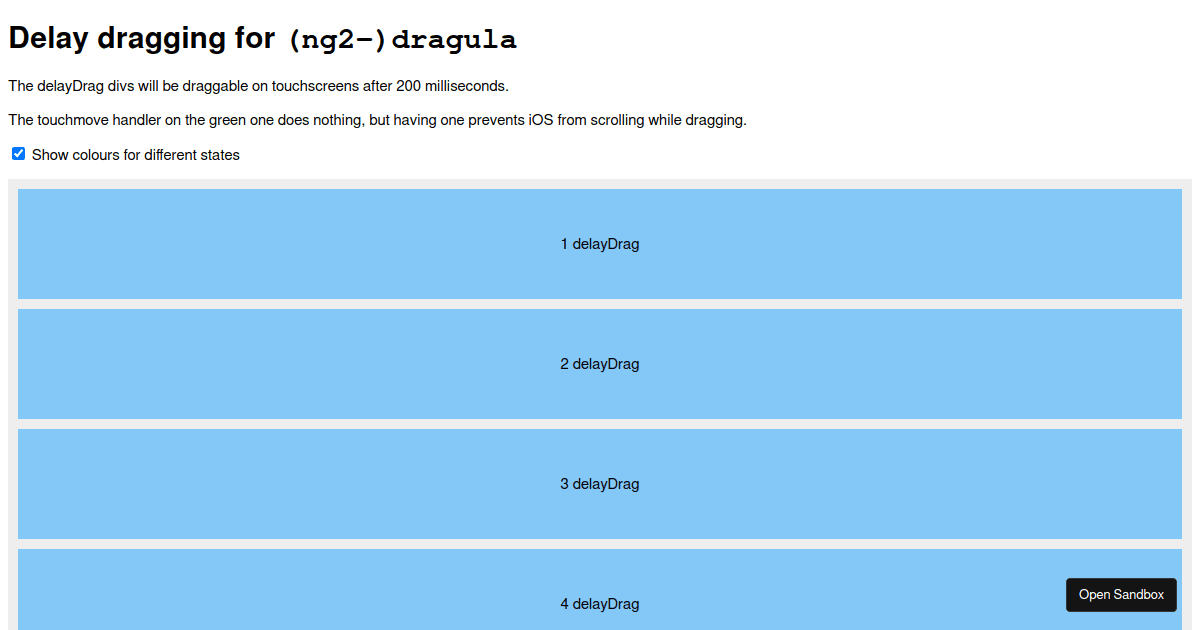 dragula-touch-demo - Codesandbox
