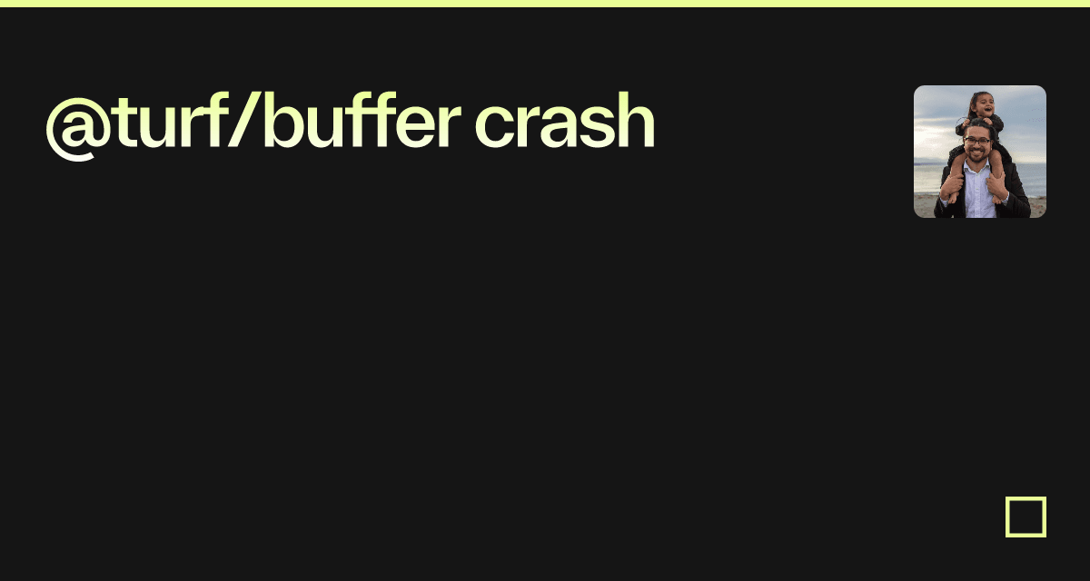 @turf/buffer crash - Codesandbox