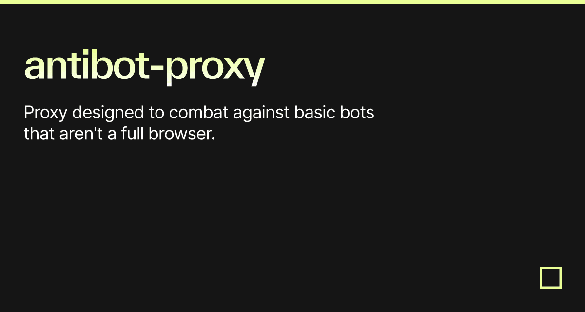 antibot-proxy - Codesandbox