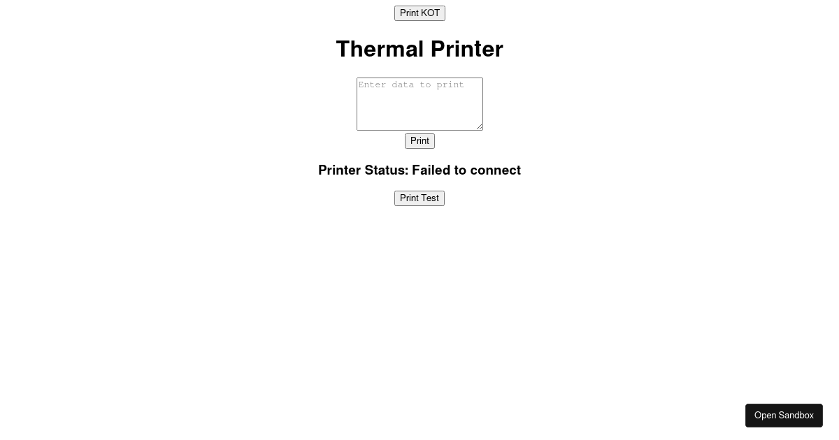 Thermal Printer (forked) - Codesandbox