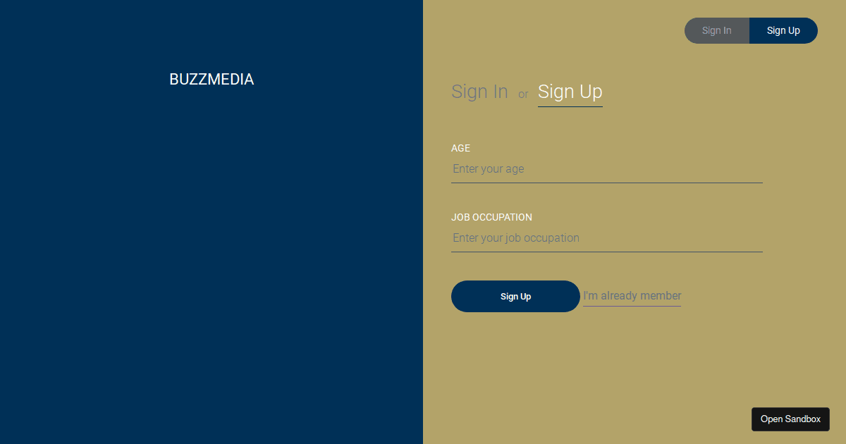 react-login-form - Codesandbox