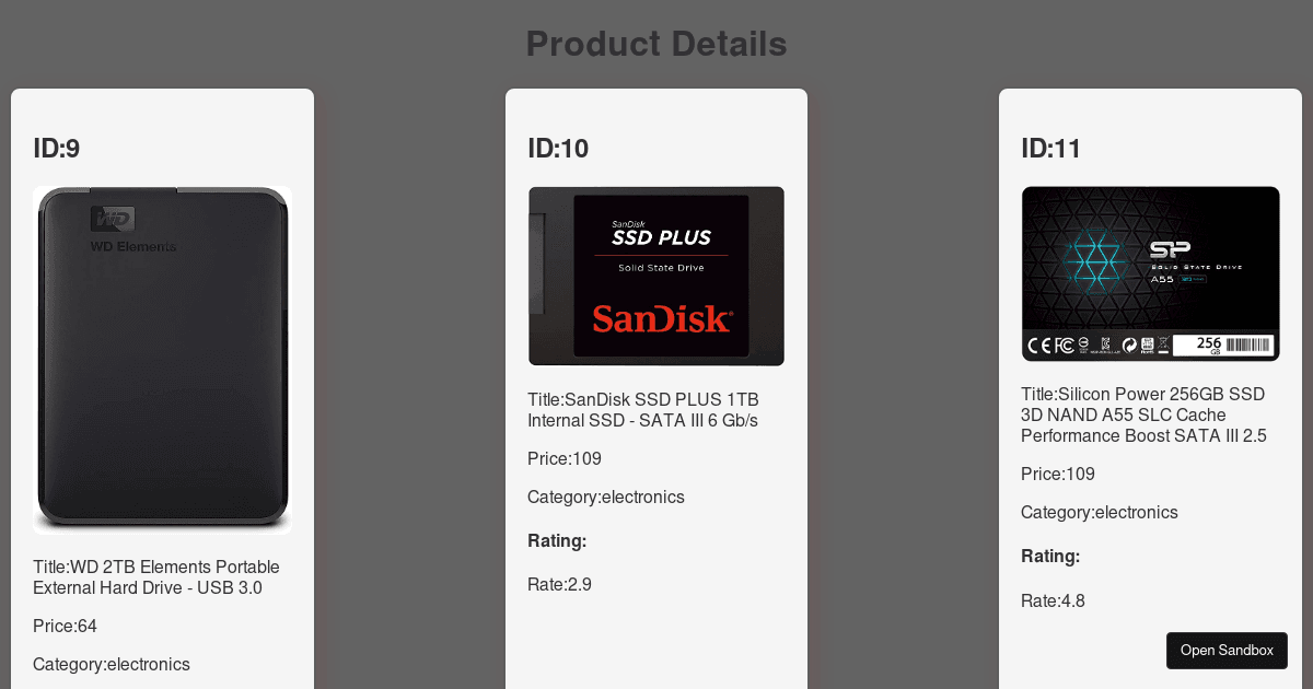 React Assignment-3-1 - Codesandbox