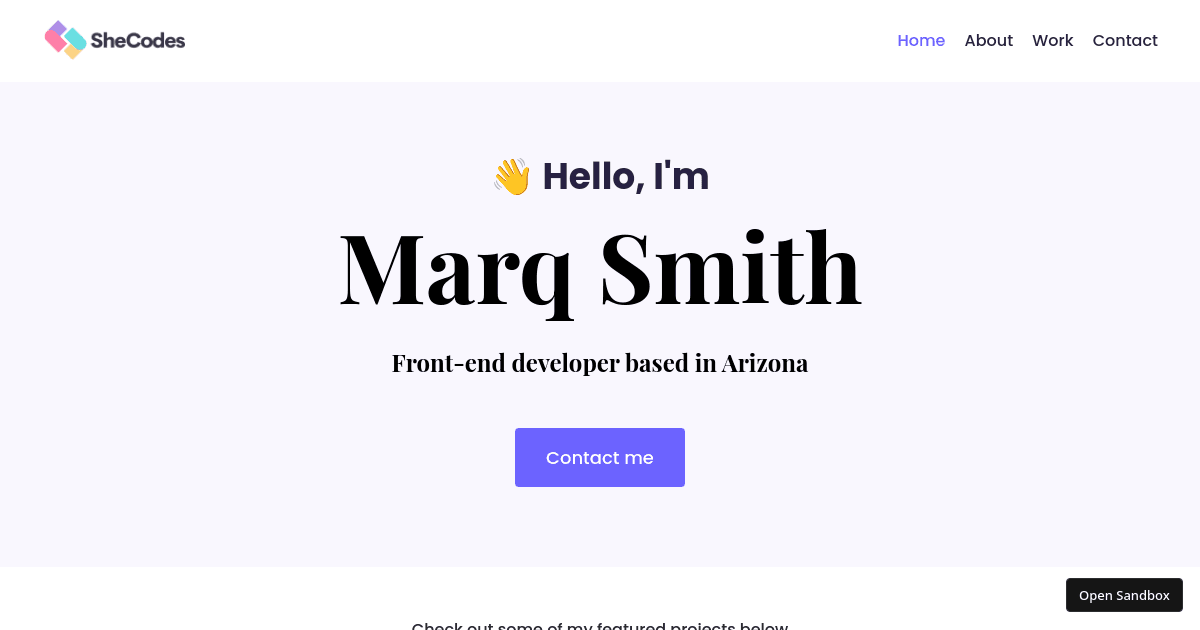 static - Codesandbox