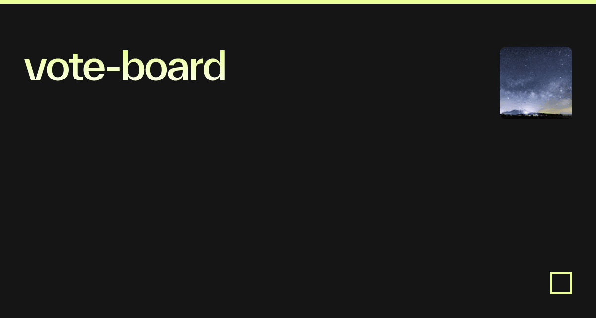 vote-board - Codesandbox