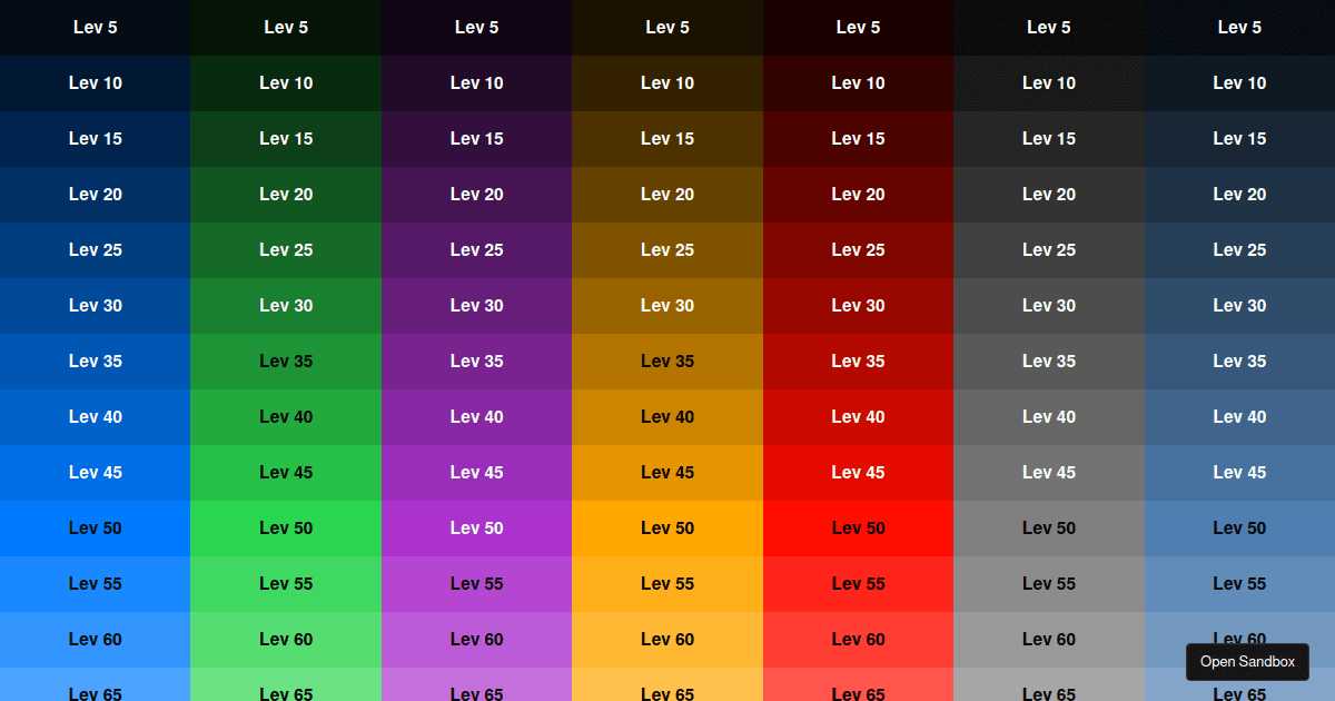 BBj UI Colors Palette - Codesandbox