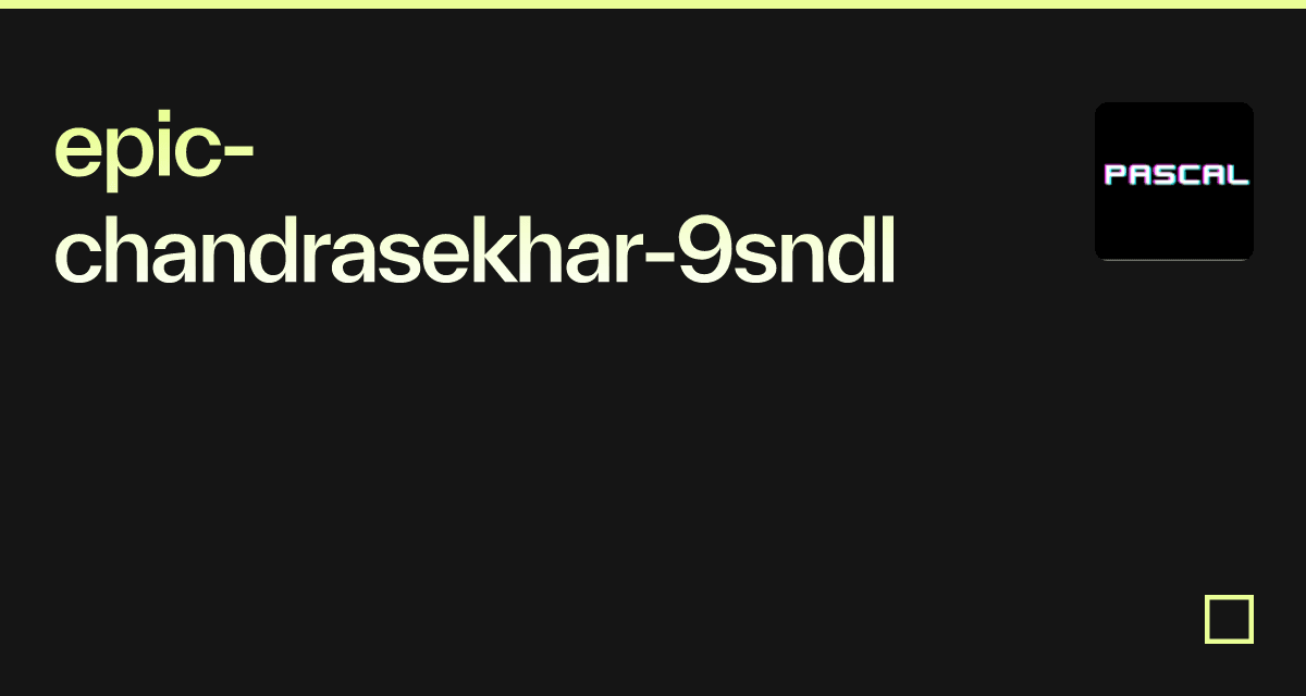 epic-chandrasekhar-9sndl - Codesandbox