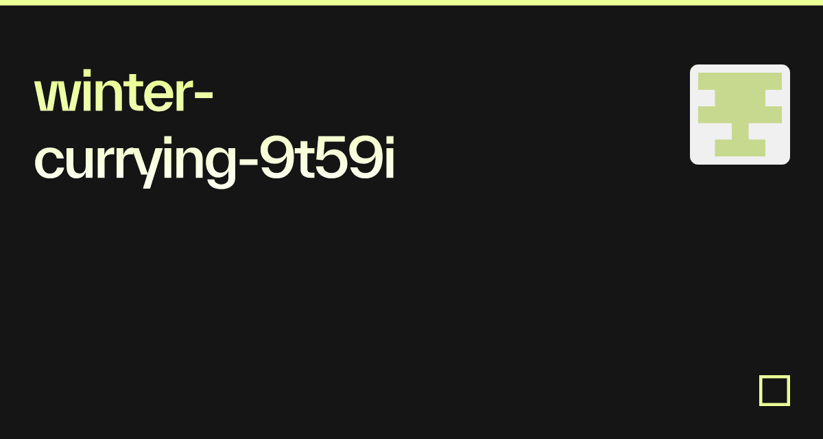 winter-currying-9t59i - Codesandbox