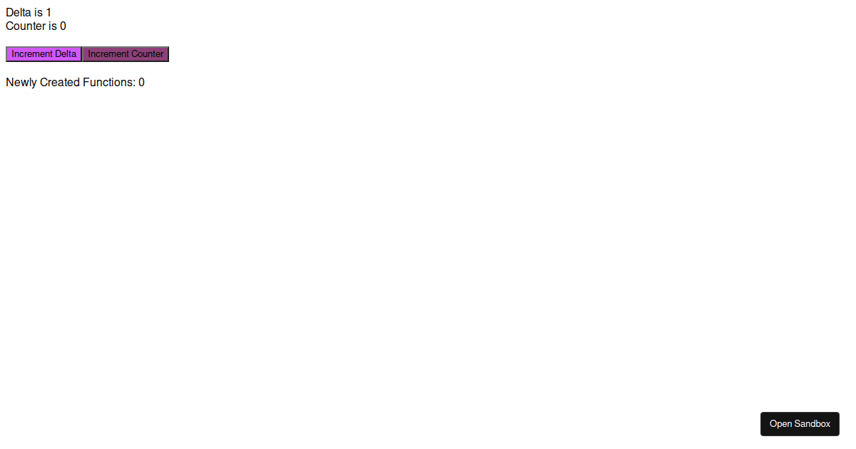 UseMemo vs UseCallback - Codesandbox