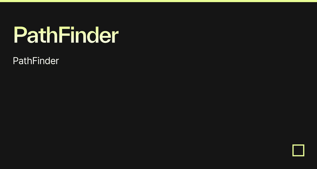 PathFinder - Codesandbox