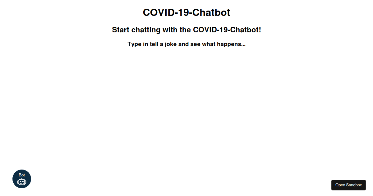 chatbot - Codesandbox