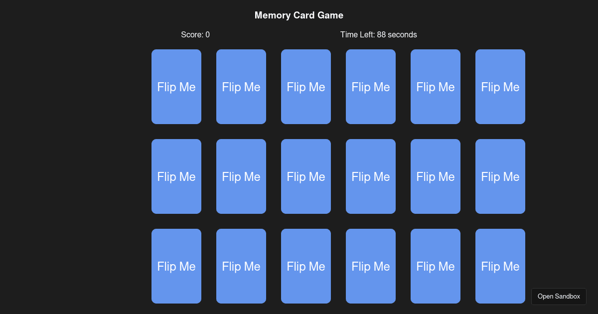 memory-card-game - Codesandbox
