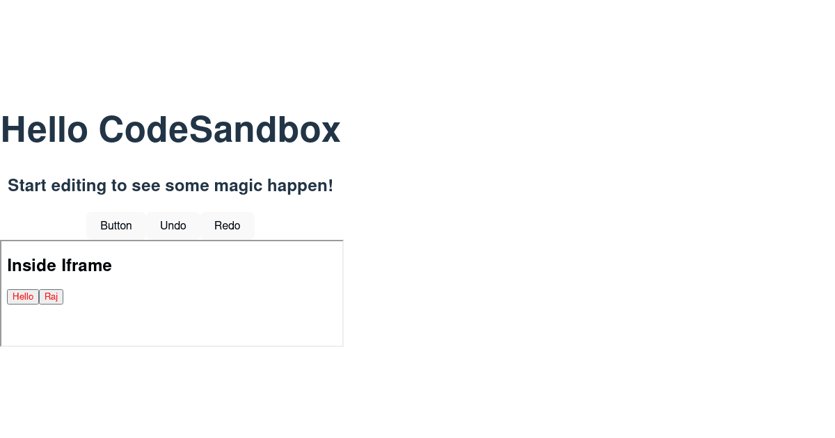 craftjs-react-frame-component - Codesandbox