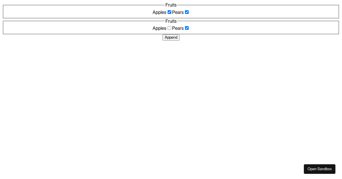 Fieldarray Checkboxes Append Bug Codesandbox 7772