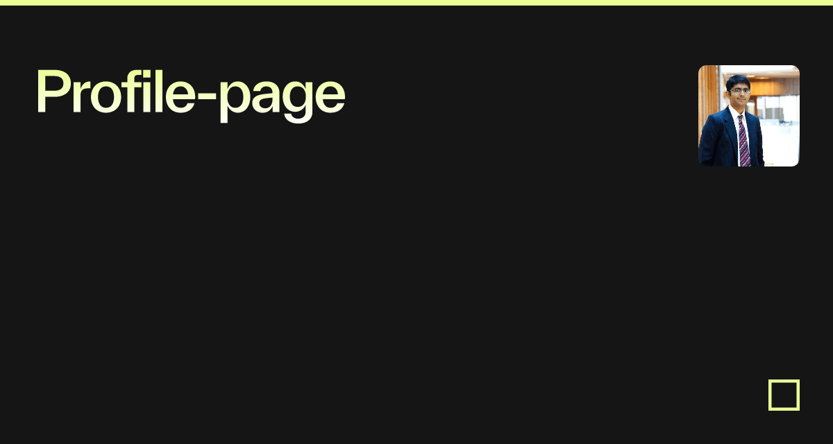 Profile-page - Codesandbox