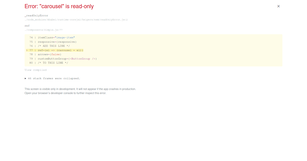 React Multi Carousel Playground Codesandbox