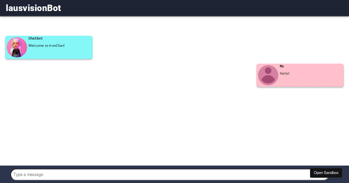 chatbot - Codesandbox