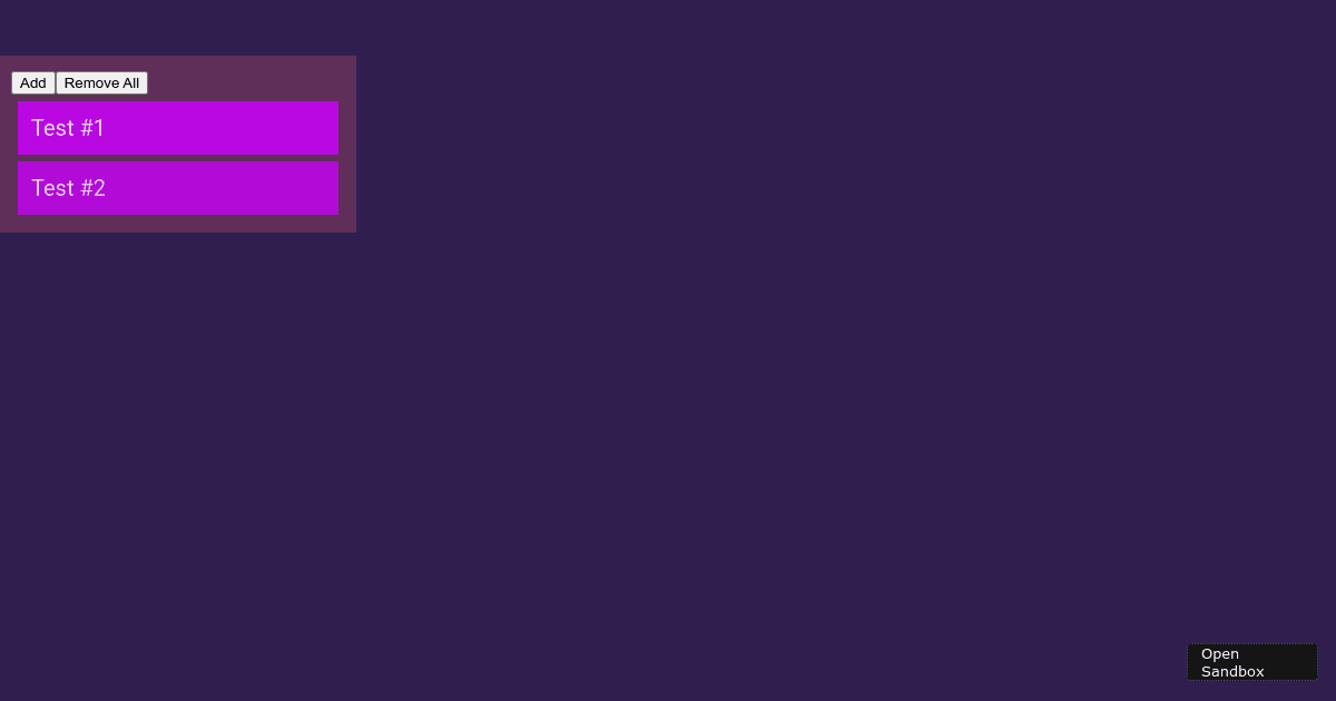 Framer Motion Todo List Remove All Codesandbox