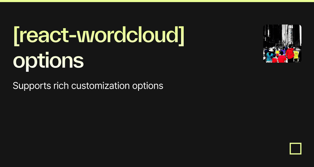 [react-wordcloud] options - Codesandbox