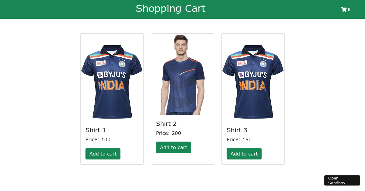 shopping-cart - Codesandbox shopping-cart - Codesandbox