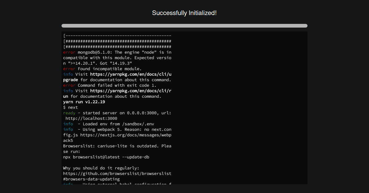 FAST TRACK - Codesandbox