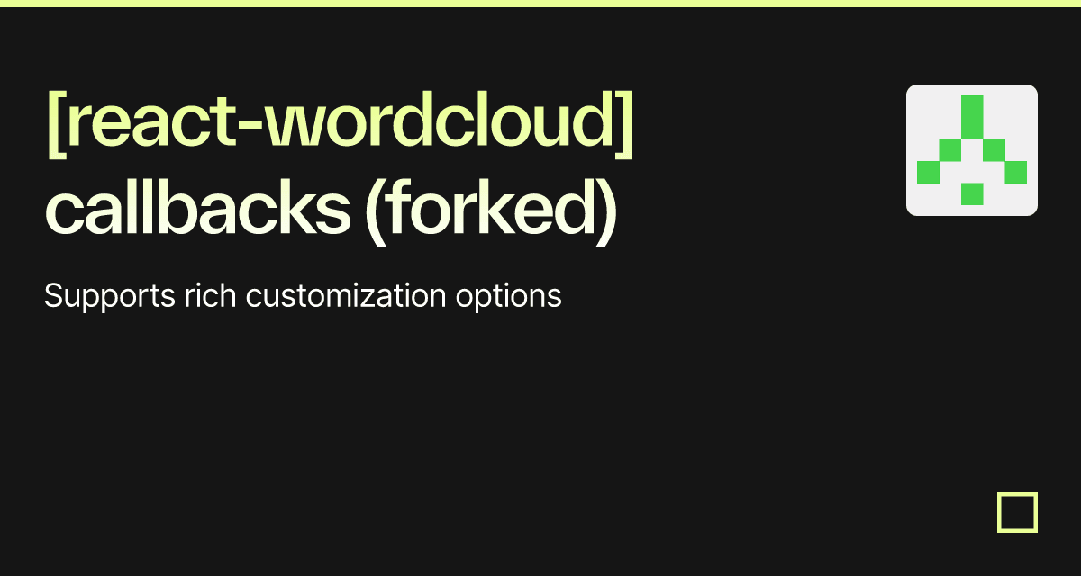 [react-wordcloud] callbacks (forked) - Codesandbox