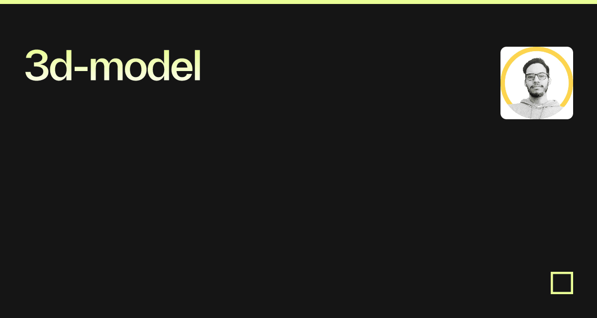3d-model - Codesandbox
