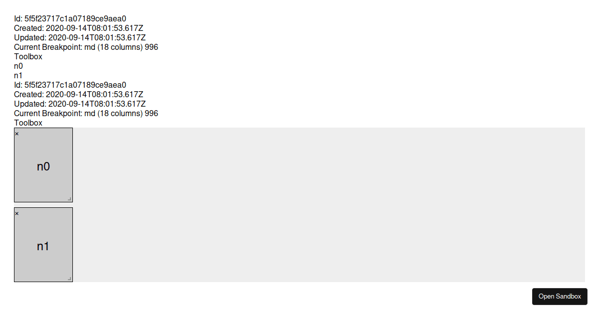 Responsive React-Grid-Layout (For Dashboard / Dashboard Edit) - Codesandbox
