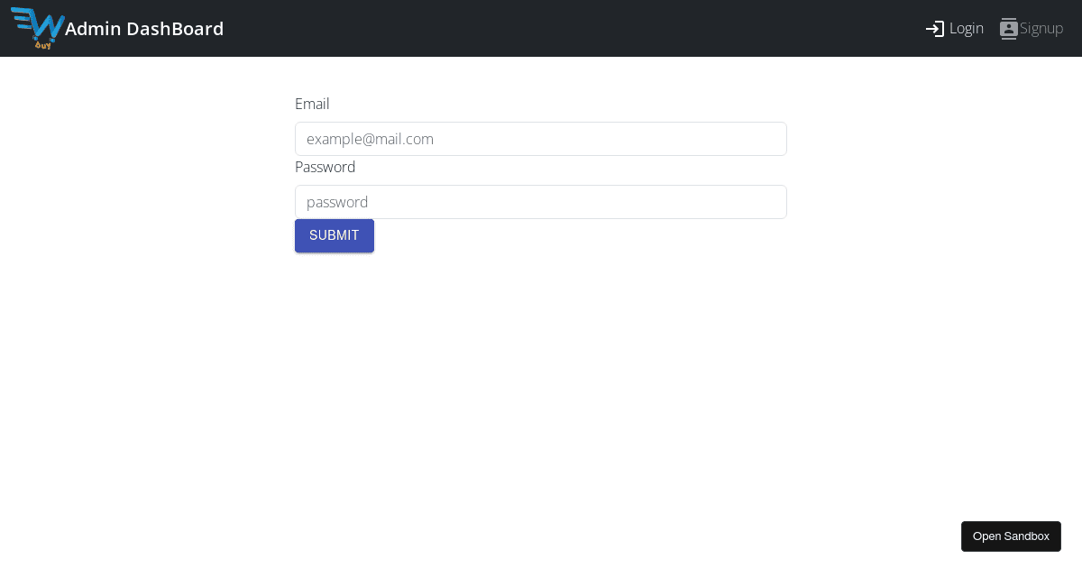 admin-app - Codesandbox