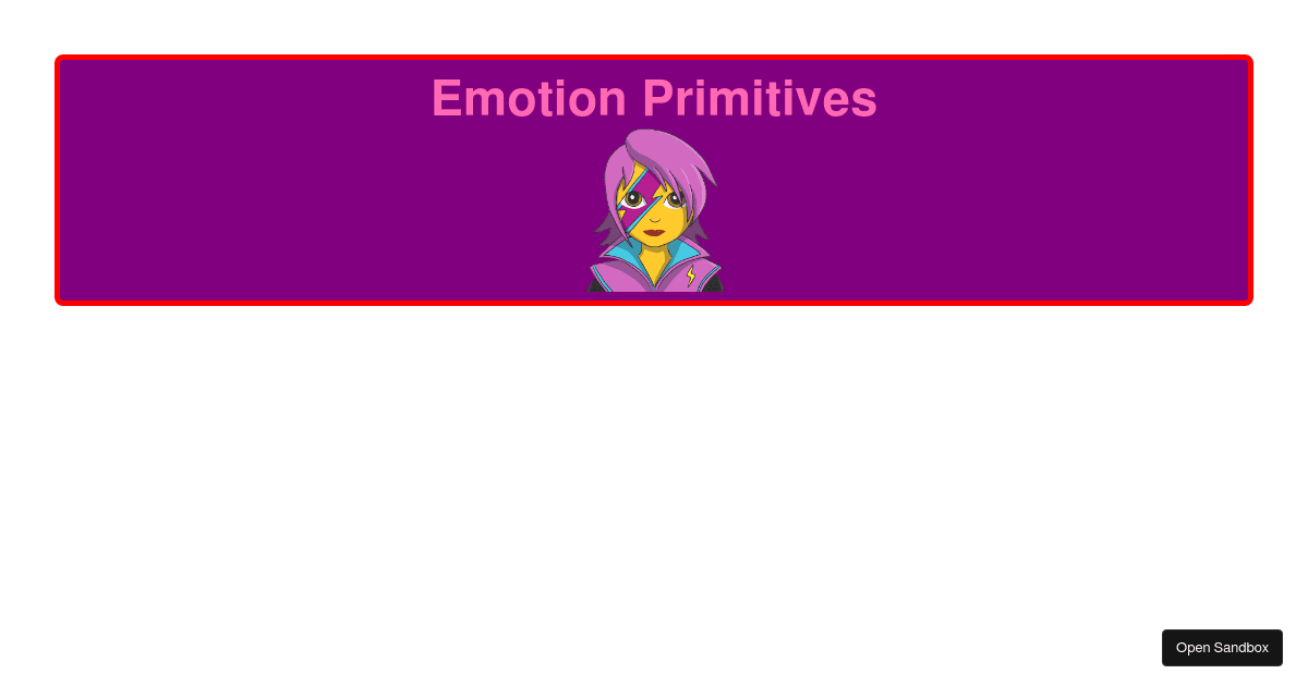 Emotion Primitives - Codesandbox