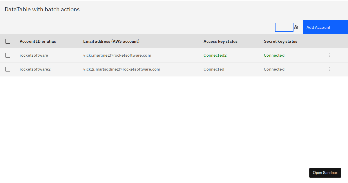 carbon-components-react - Codesandbox