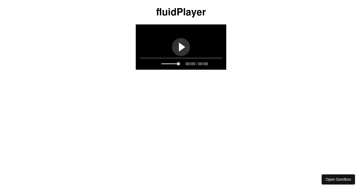 fluid-player (forked) - Codesandbox