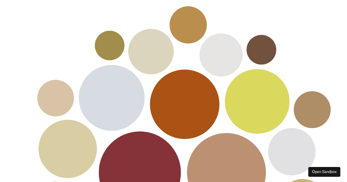 responsive-d3-bubble-chart (no label) - Codesandbox