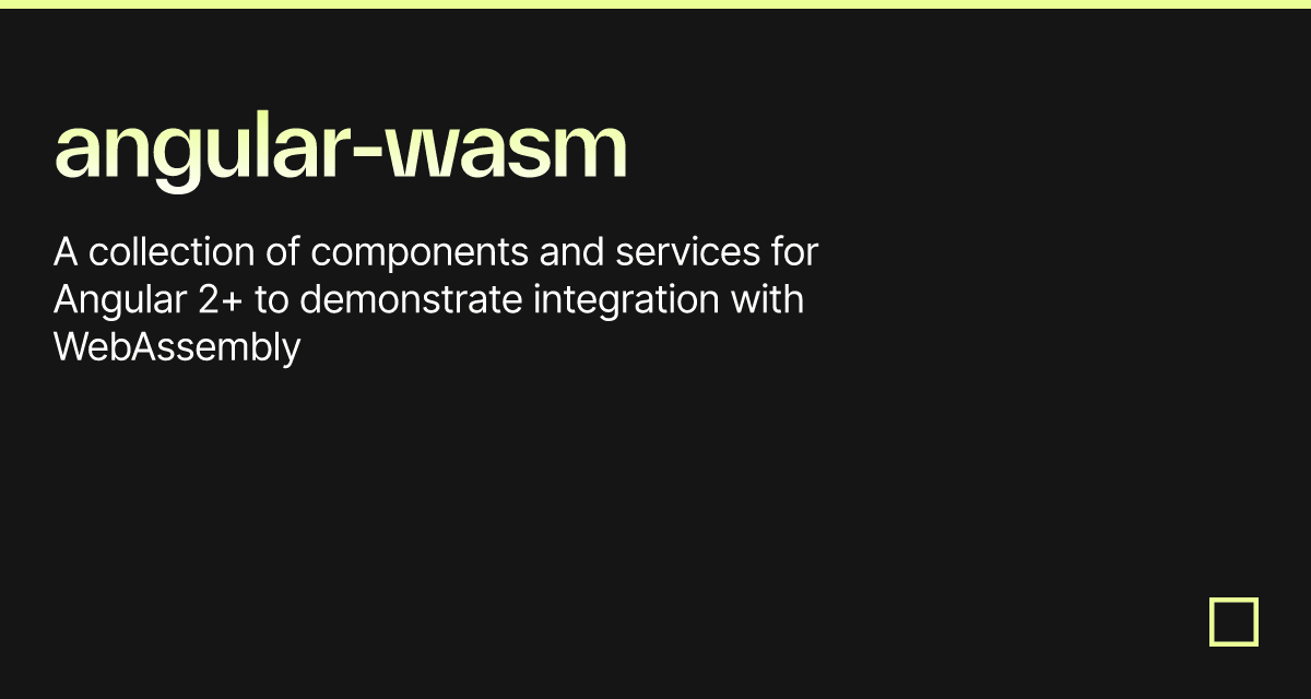angular-wasm - Codesandbox