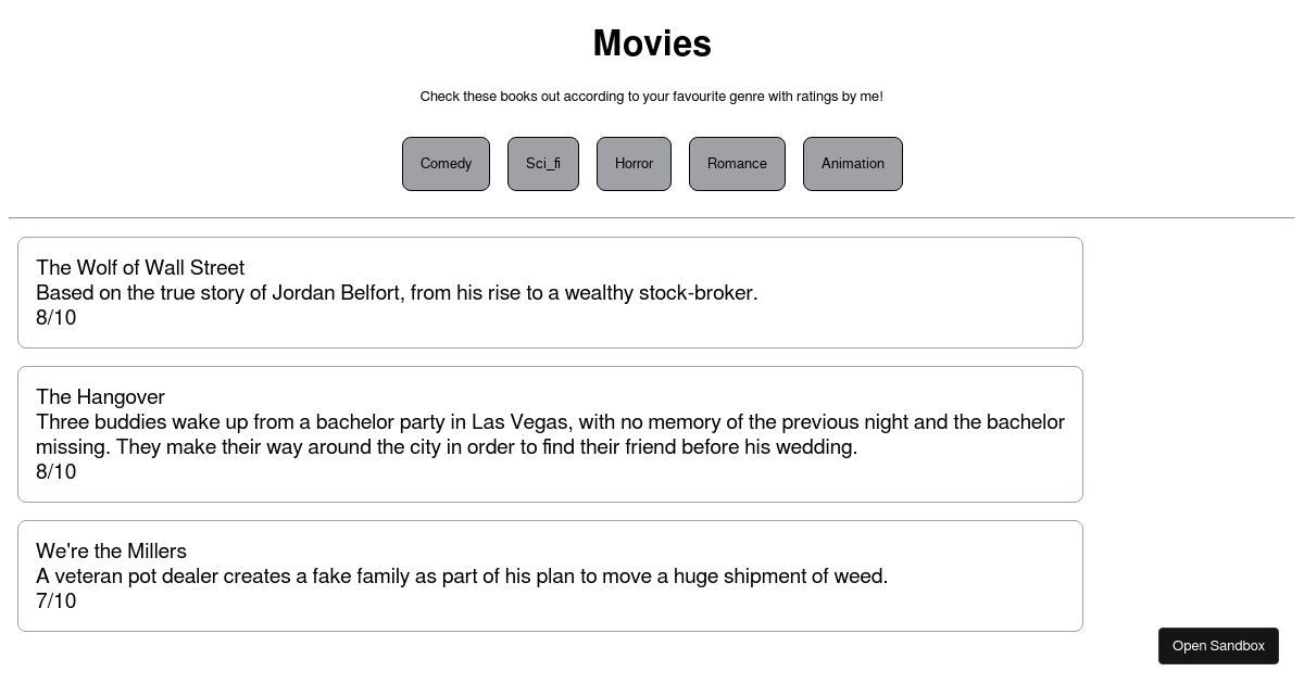 movie-recommendation-app - Codesandbox