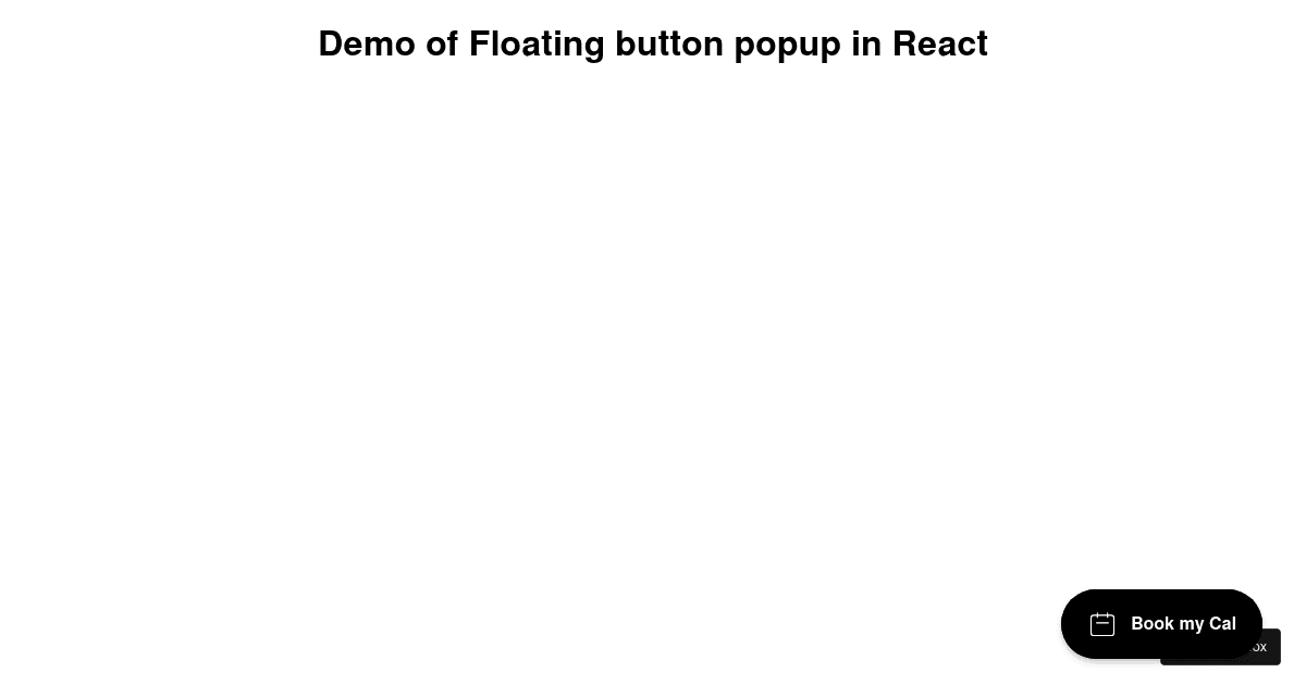 Floating Button Popup[React] (forked) - Codesandbox
