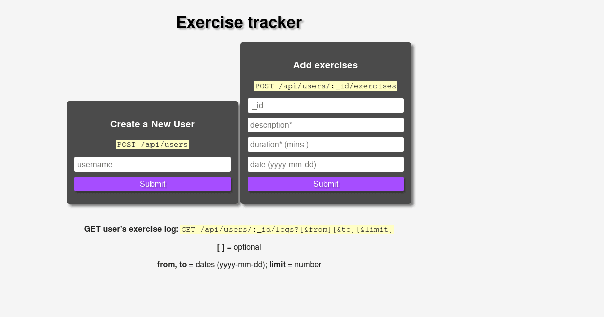 exercise-tracker - Codesandbox