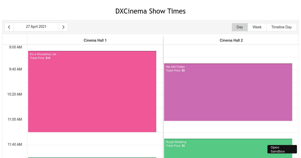Custom Templates - DevExtreme Scheduler - Codesandbox