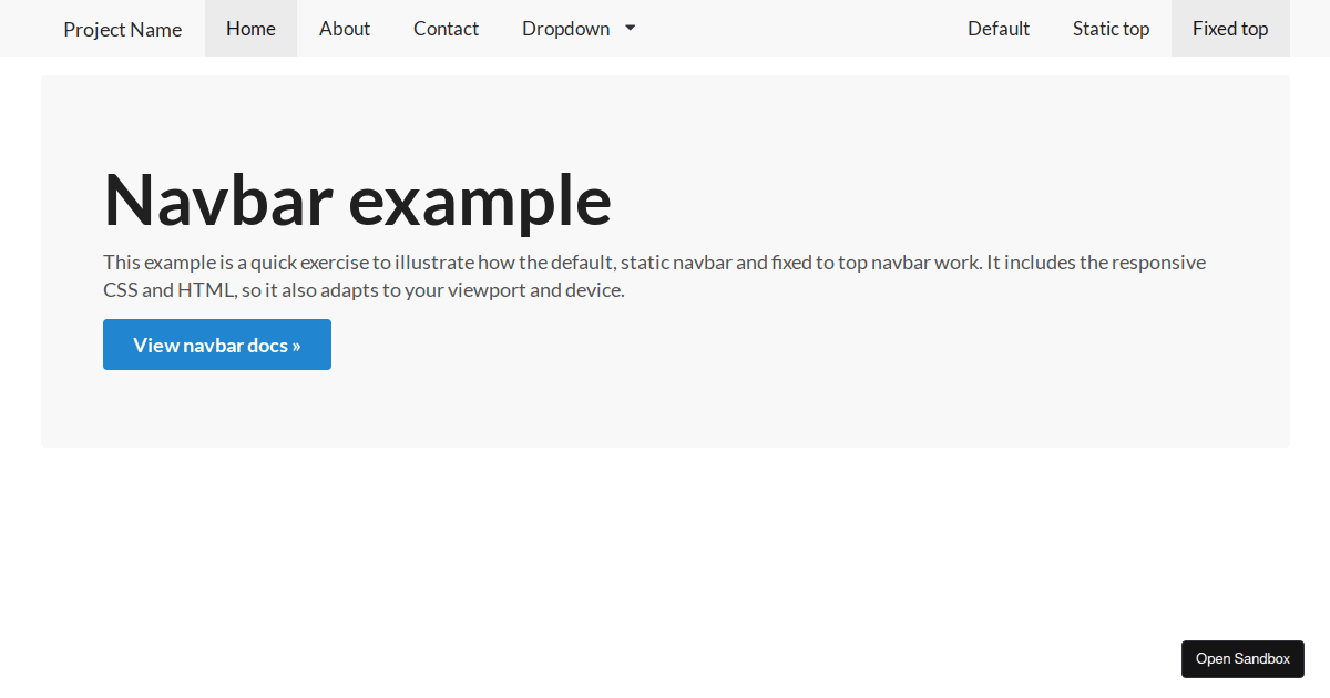 forest-template-bootstrap-navbar-fixed-top-html - Codesandbox