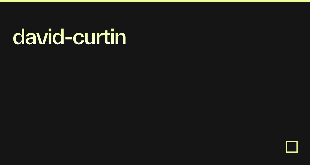 david-curtin - Codesandbox