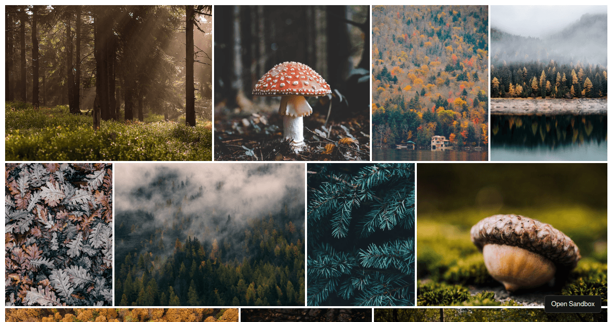 react-photo-gallery basic (rows) - Codesandbox