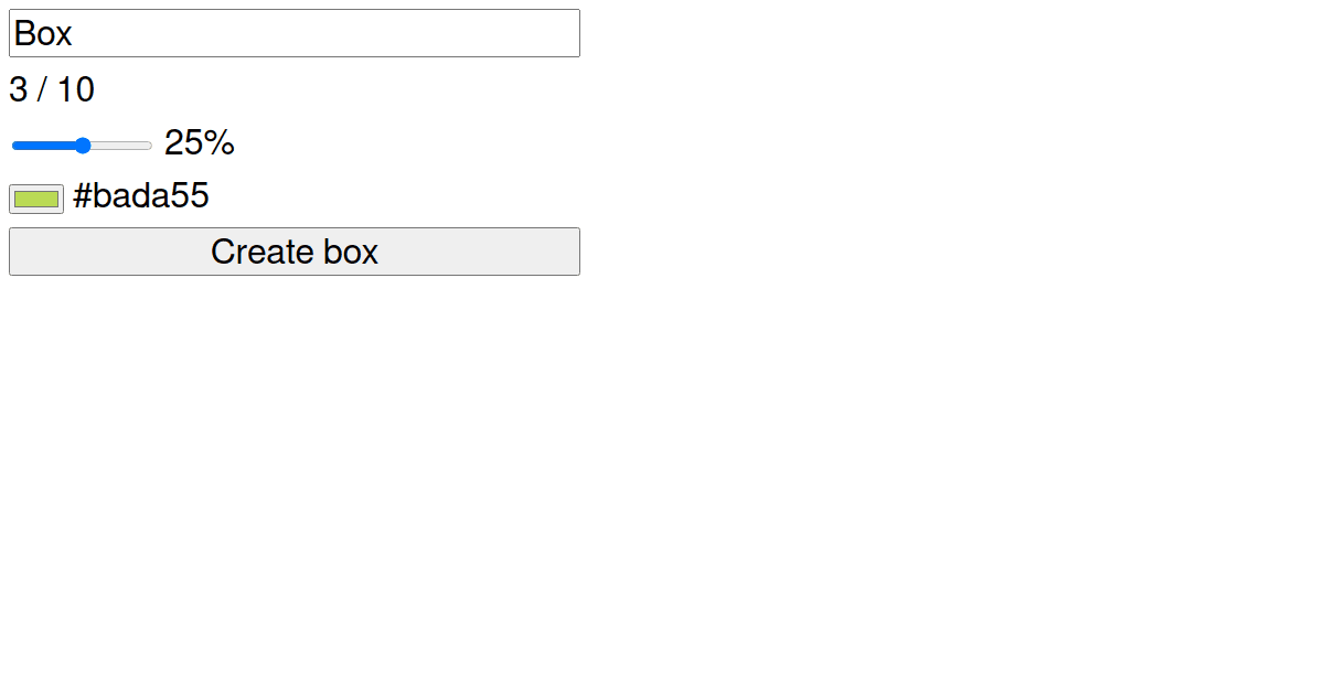 React class version of inputs and forms - Codesandbox