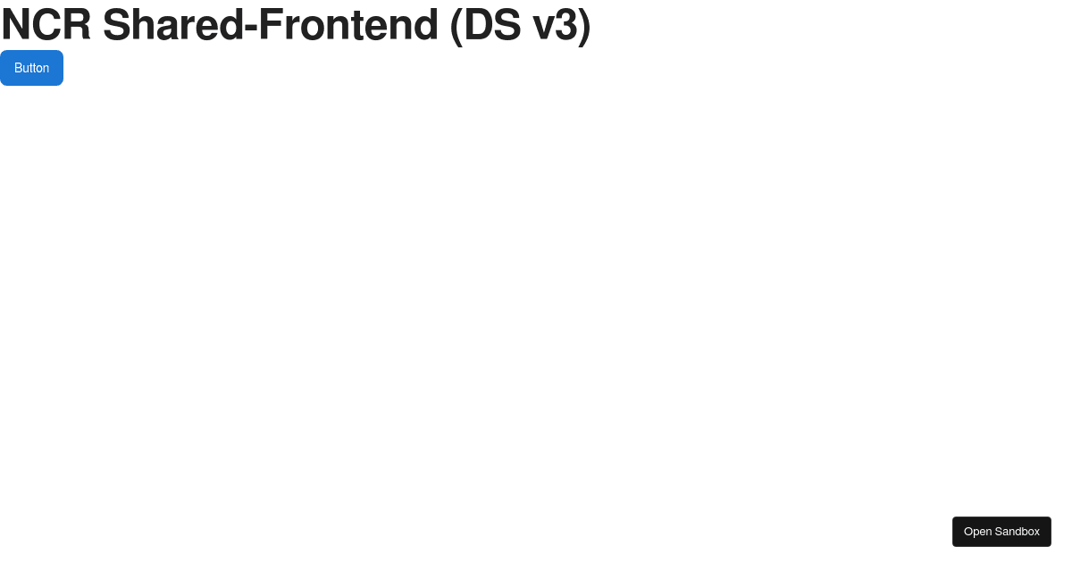 shared-frontend DS v3 - Codesandbox