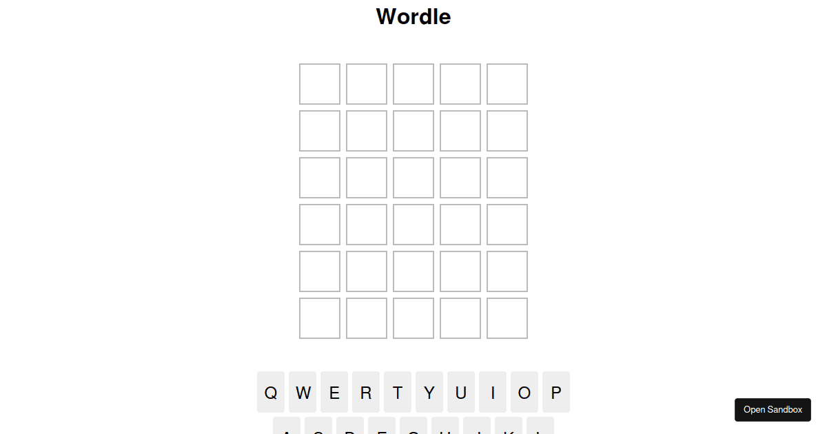 wordle - Codesandbox