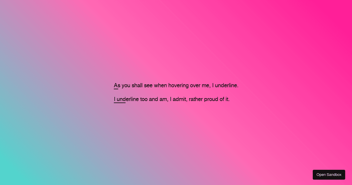 simple-underline-animations - Codesandbox