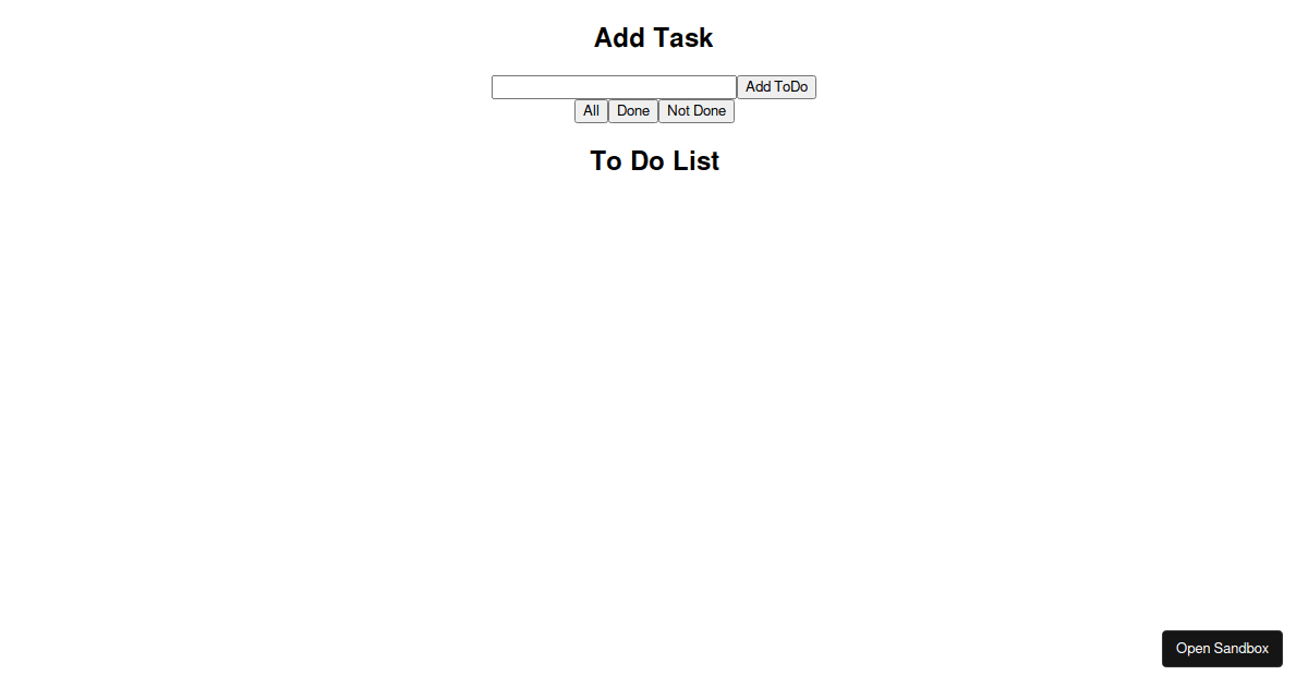 to-do-list - Codesandbox