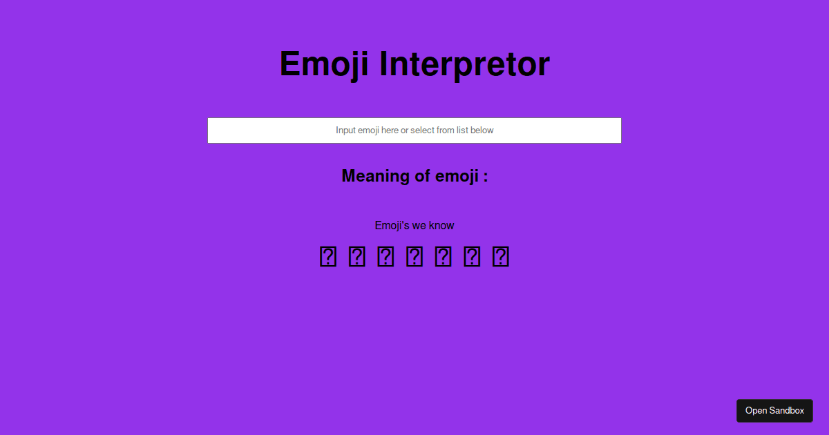 emoji-interpreter - Codesandbox