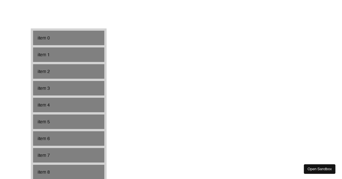 vertical list (forked) - Codesandbox